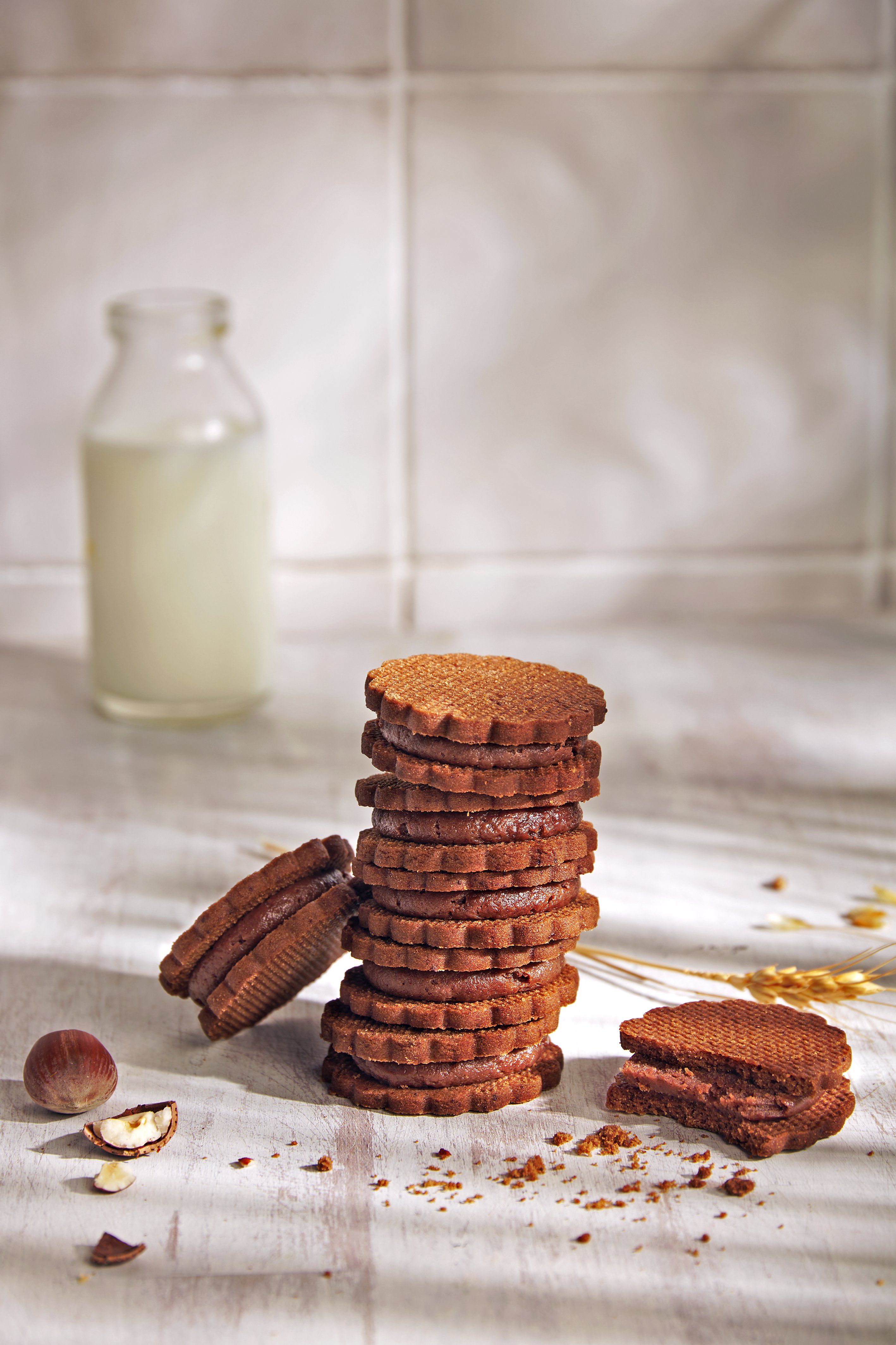 Galletas de café, chocolate y avellana