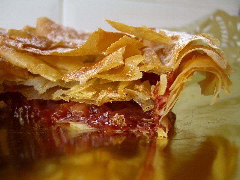 Croustade amb fruits del bosc