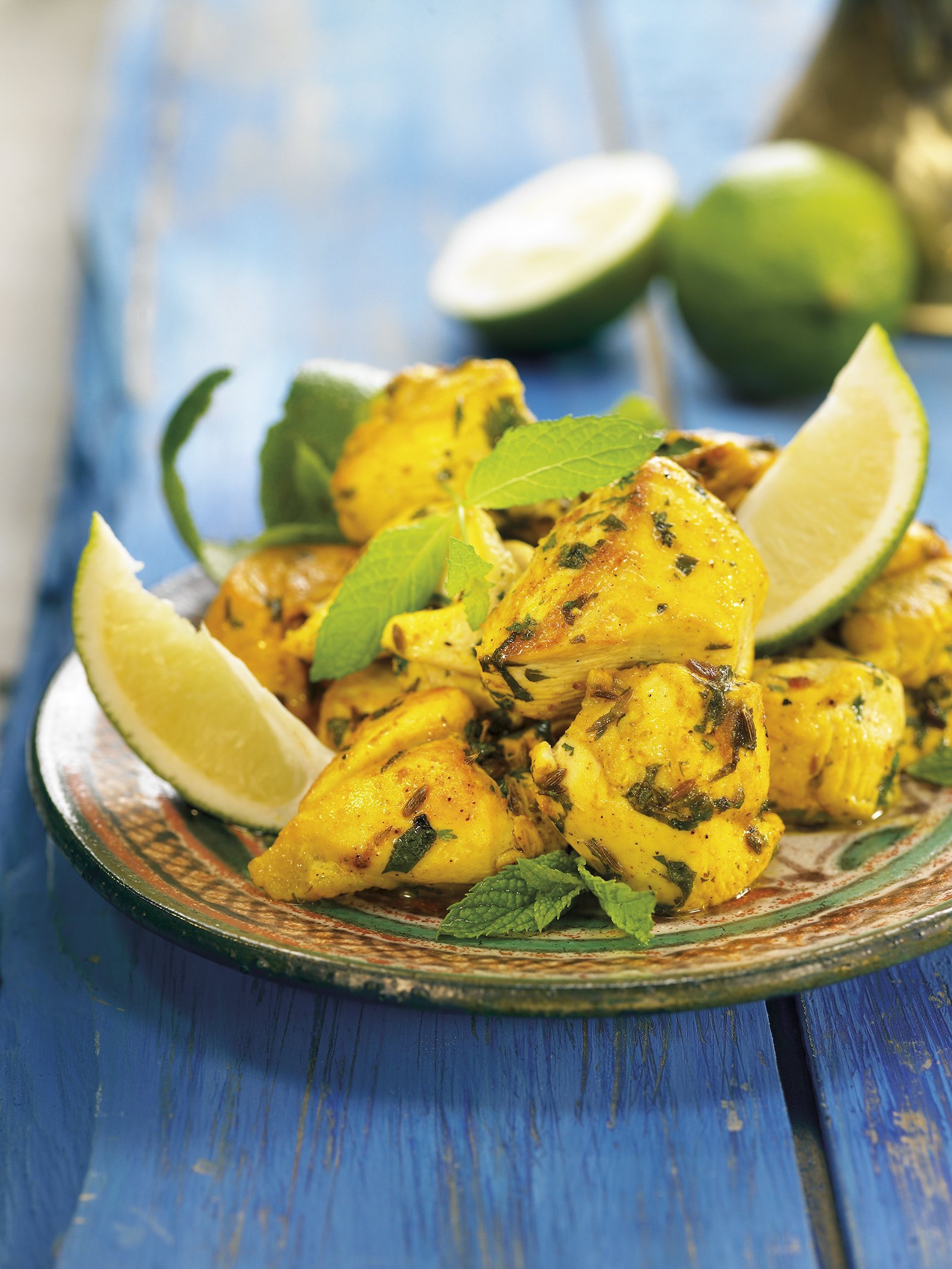 Pollastre amb llima i espècies