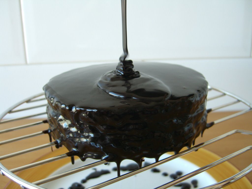 Bescuit amb glaça de xocolata