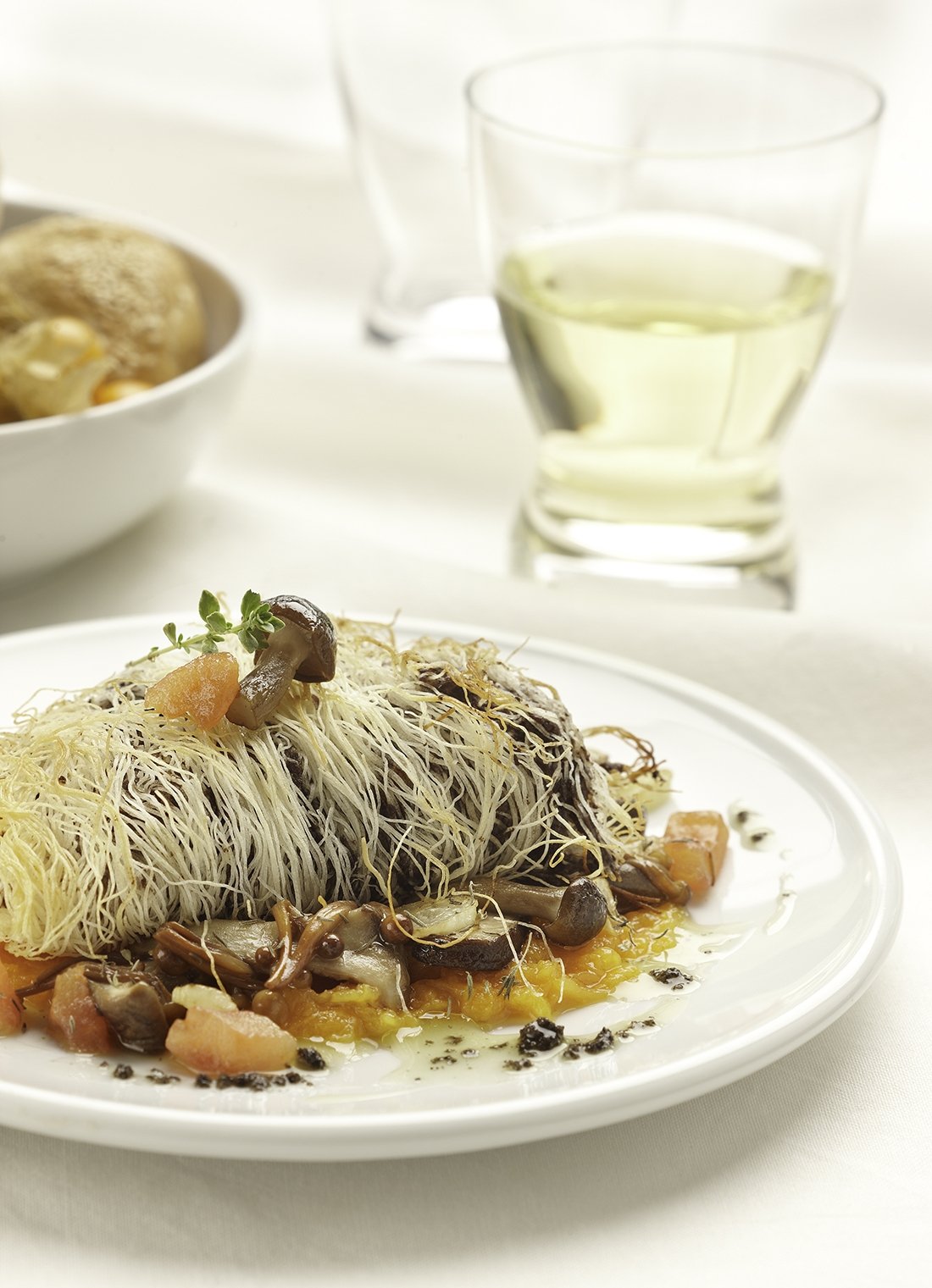 Filet de bou amb pasta Kataifi