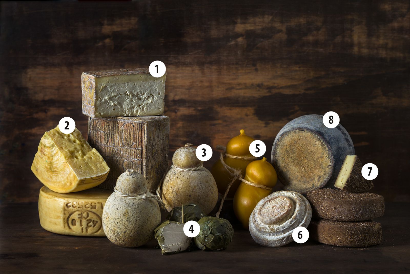 8 tipus de formatges italians