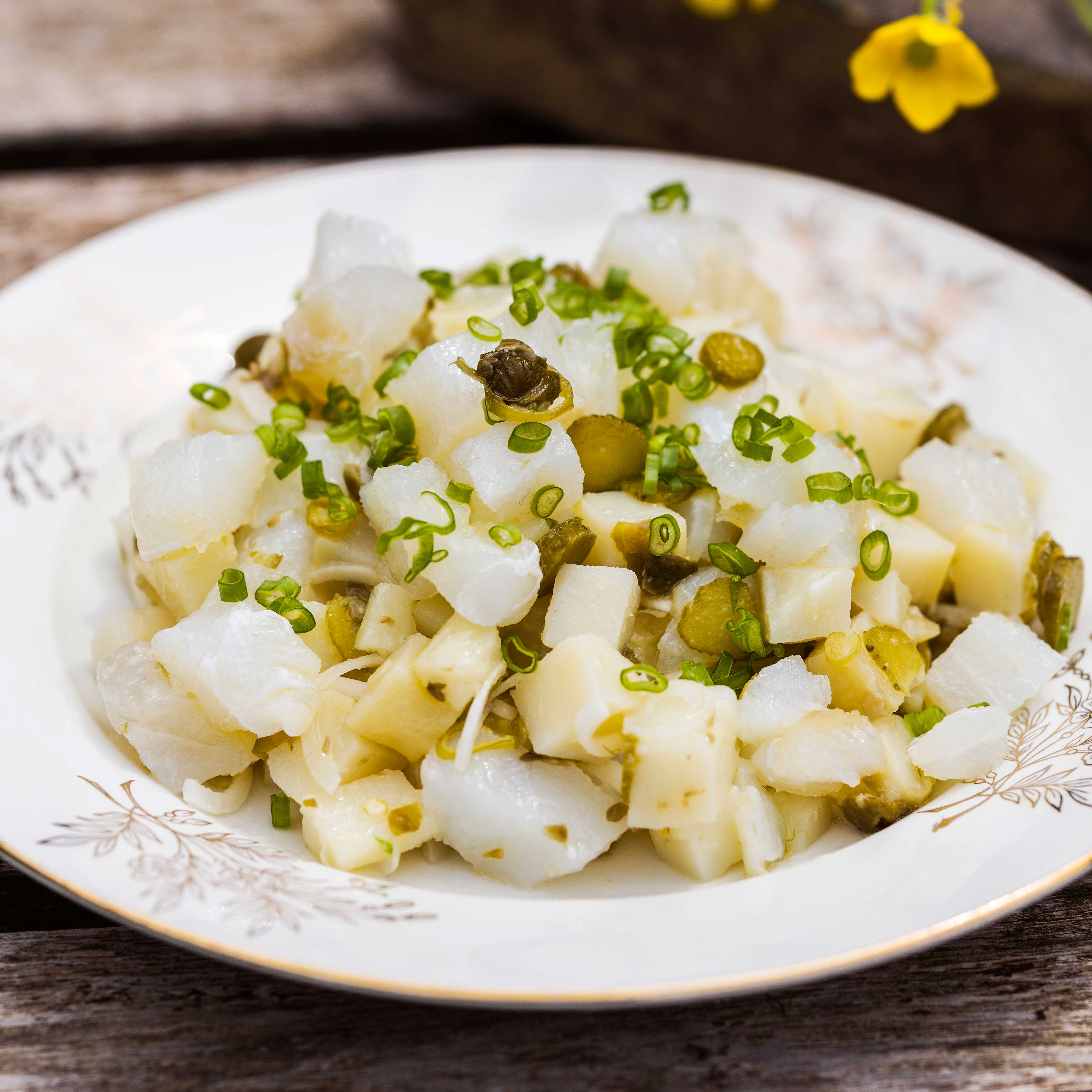 Amanida de patata i bacallà